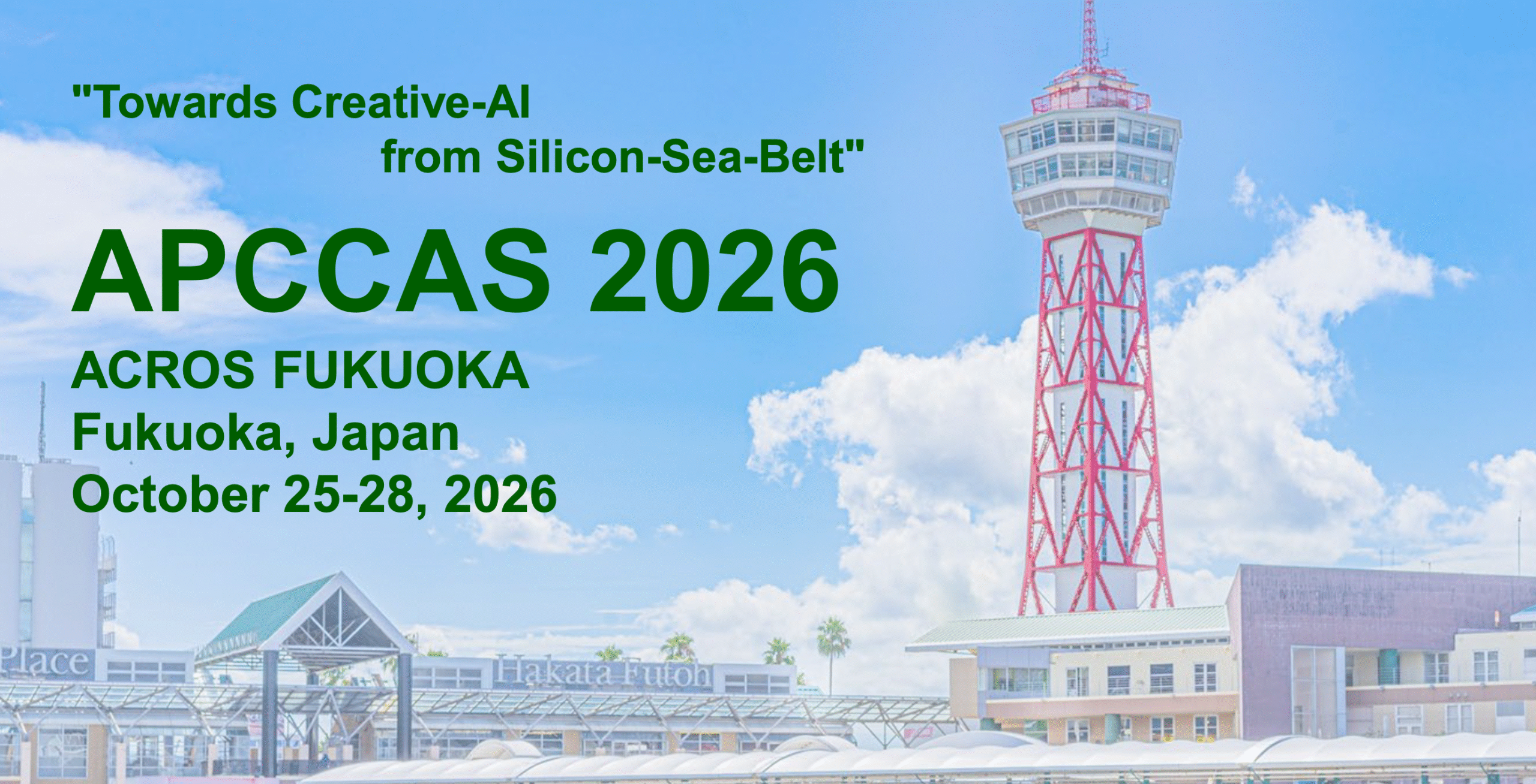 APCCAS2026 | Towards Creative-AI from Silicon-Sea-Belt